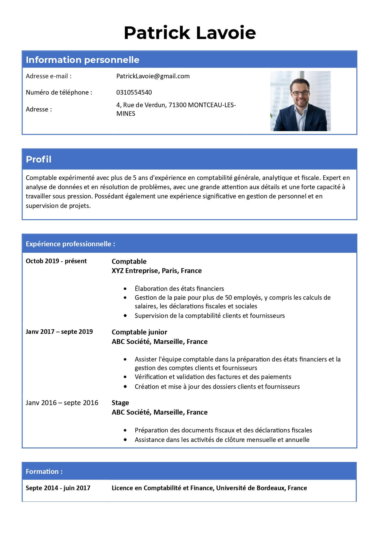 4 Modèles de CV Europass Word a Télécharger Gratuitement | GetYourCV