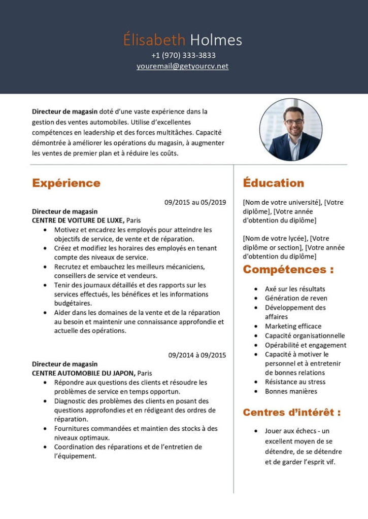 17 Modèles de CV gratuits a télécharger au format Word | Page 2 sur 2 ...