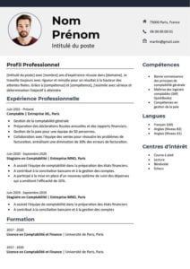Modèle de CV gratuit à télécharger Word | GetYourCV